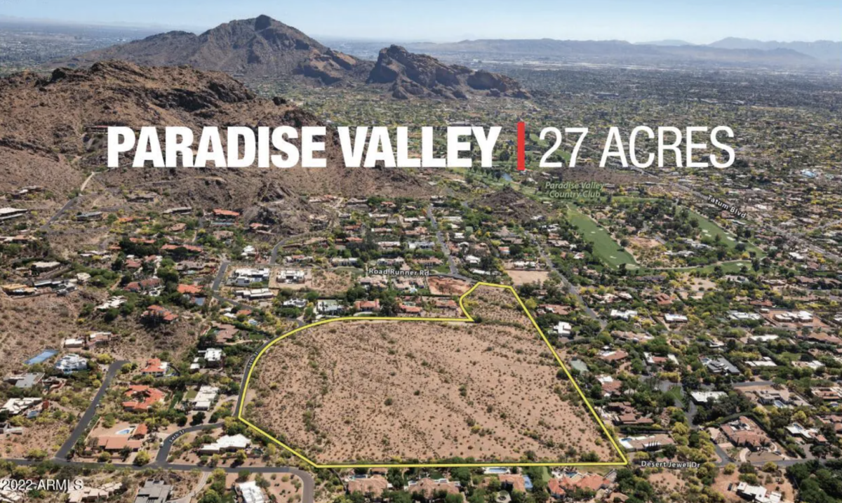 SOLD! The largest parcel of undeveloped land in Paradise Valley, deal ...